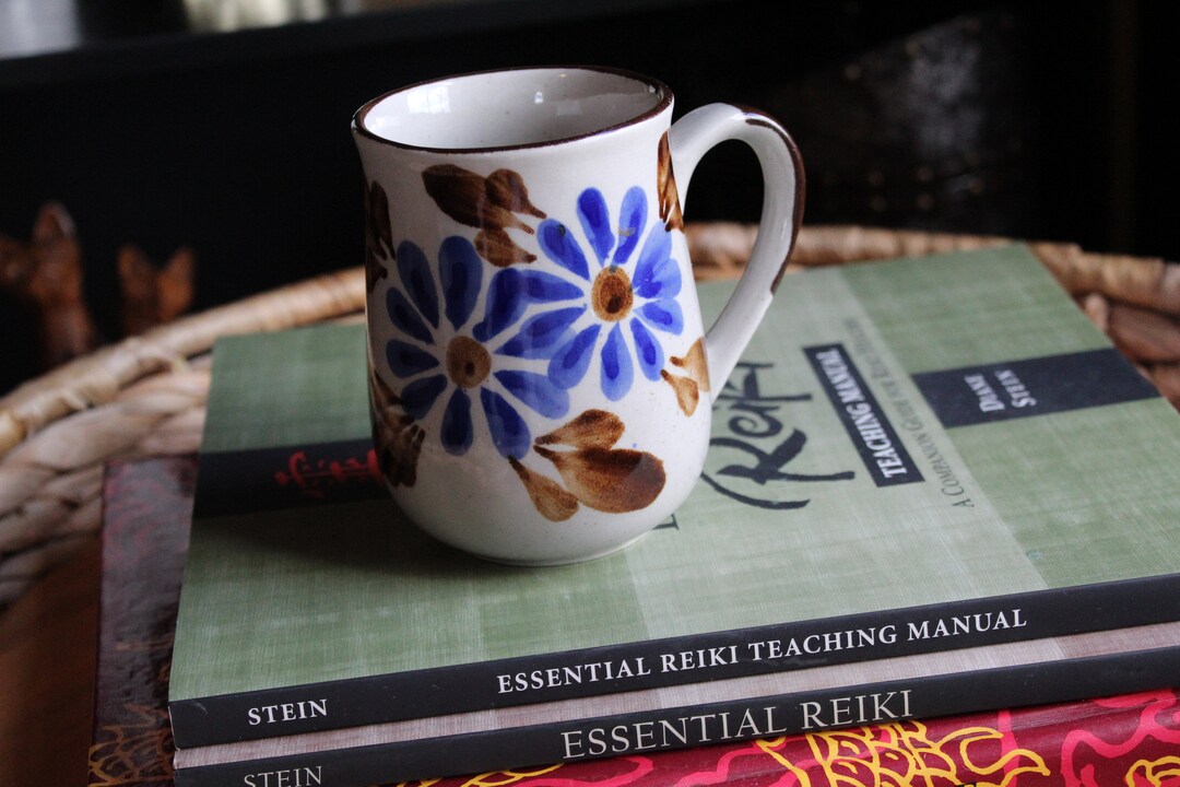 Vintage Capodimonte Mug Cottage Core Floral Painted Coffee Cup Italian ...