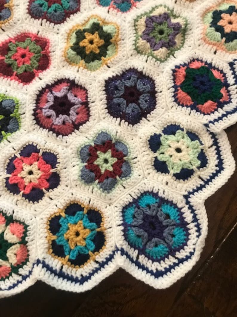 Pansy Throw Crochet Pattern | Etsy