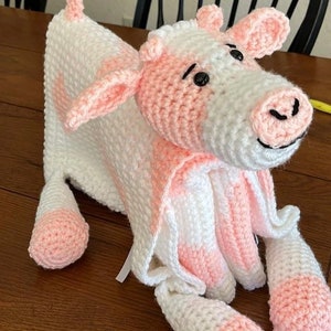 Cuddly Cow — Animal Blanket/toy/pillow - Etsy