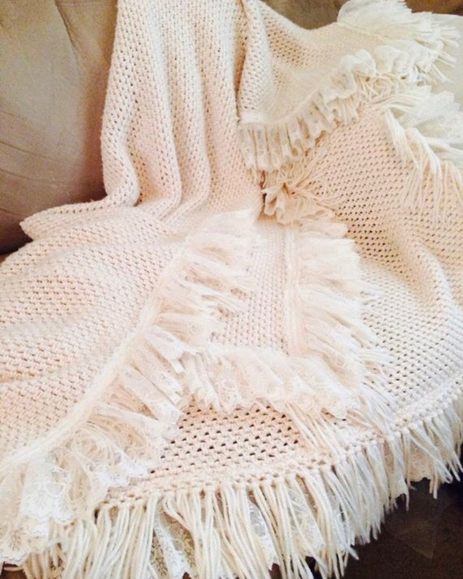 Vintage Throw Crochet Pattern | Etsy