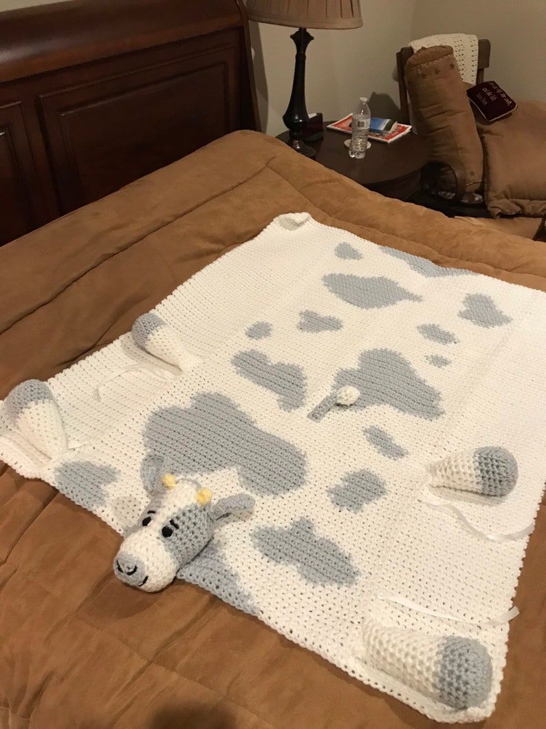 Cuddly Cow Animal Blanket/toy/pillow - Etsy