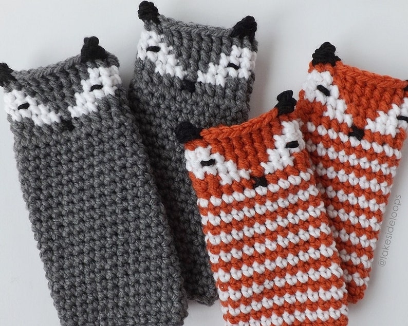 Crochet Pattern - Asher Fox Leg Warmer & Boot Cuff by Lakeside Loops ...