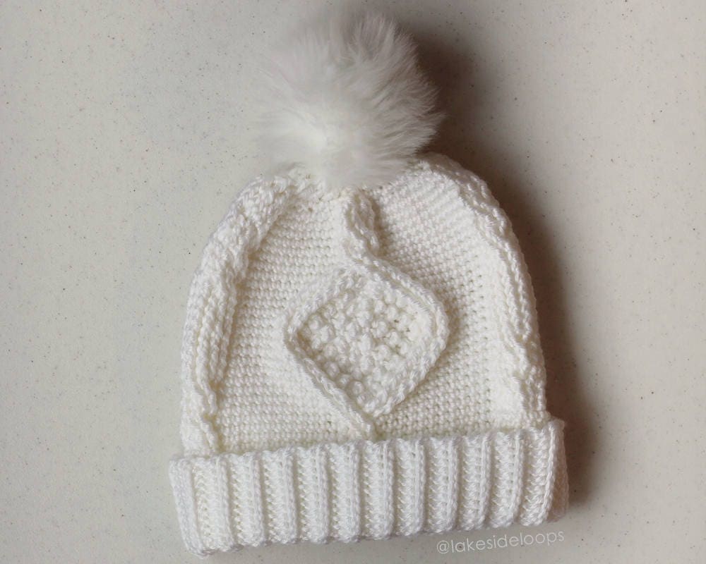 Crochet Pattern Deserai Diamond Crochet Cable Hat by - Etsy UK