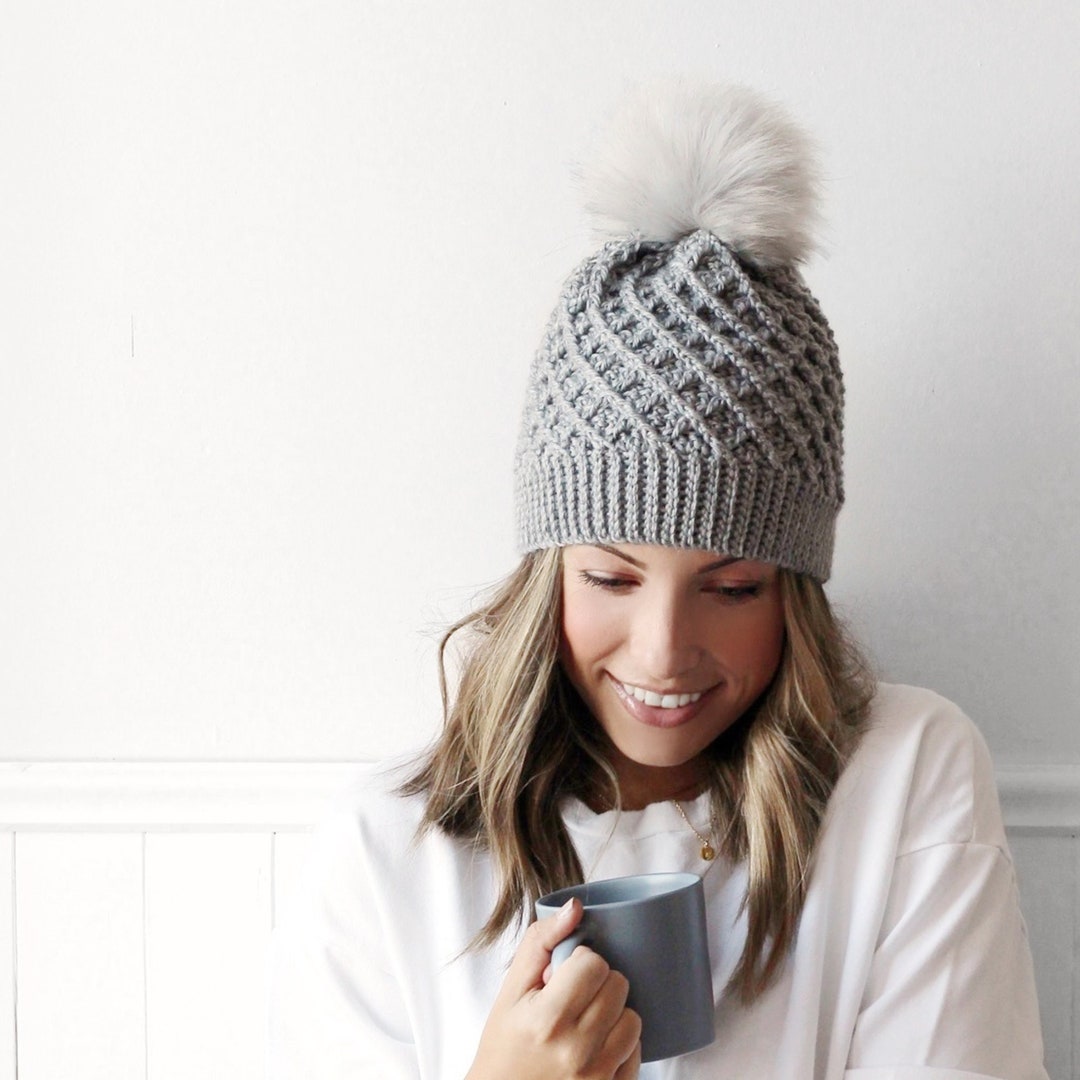Crochet Pattern - Remington Diamond Cable Hat / Toque / Beanie by ...