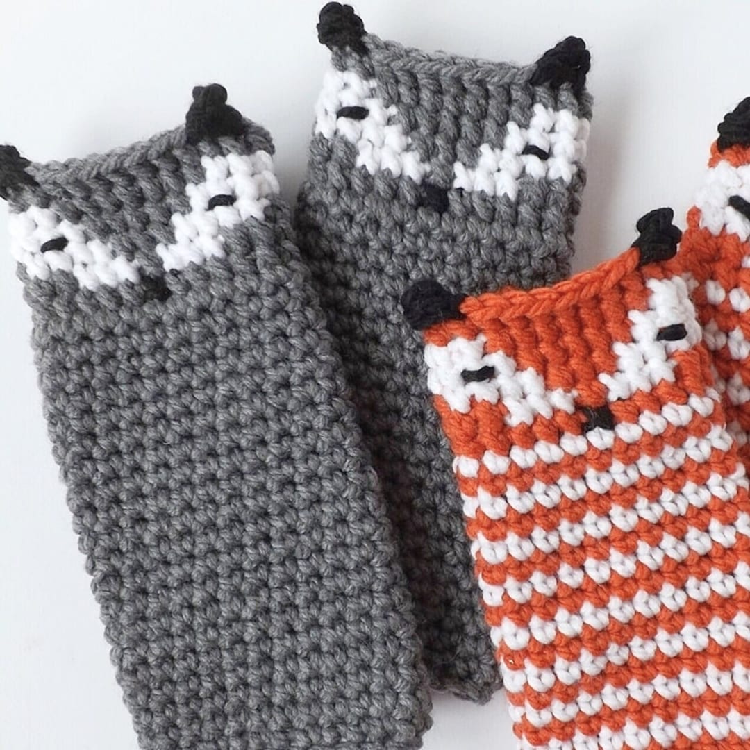 Crochet Pattern - Asher Fox/animal Leg Warmer & Boot Cuff by Lakeside ...