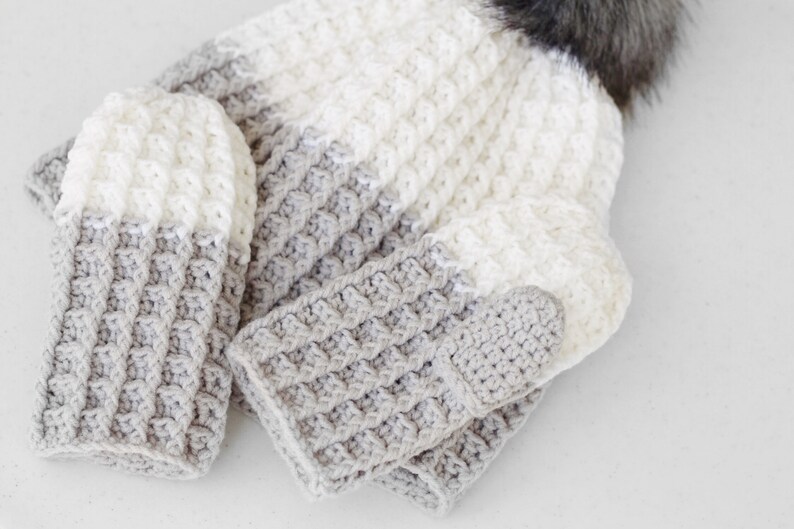 Crochet Pattern - Watson Waffle Crochet Mittens by Lakeside Loops ...