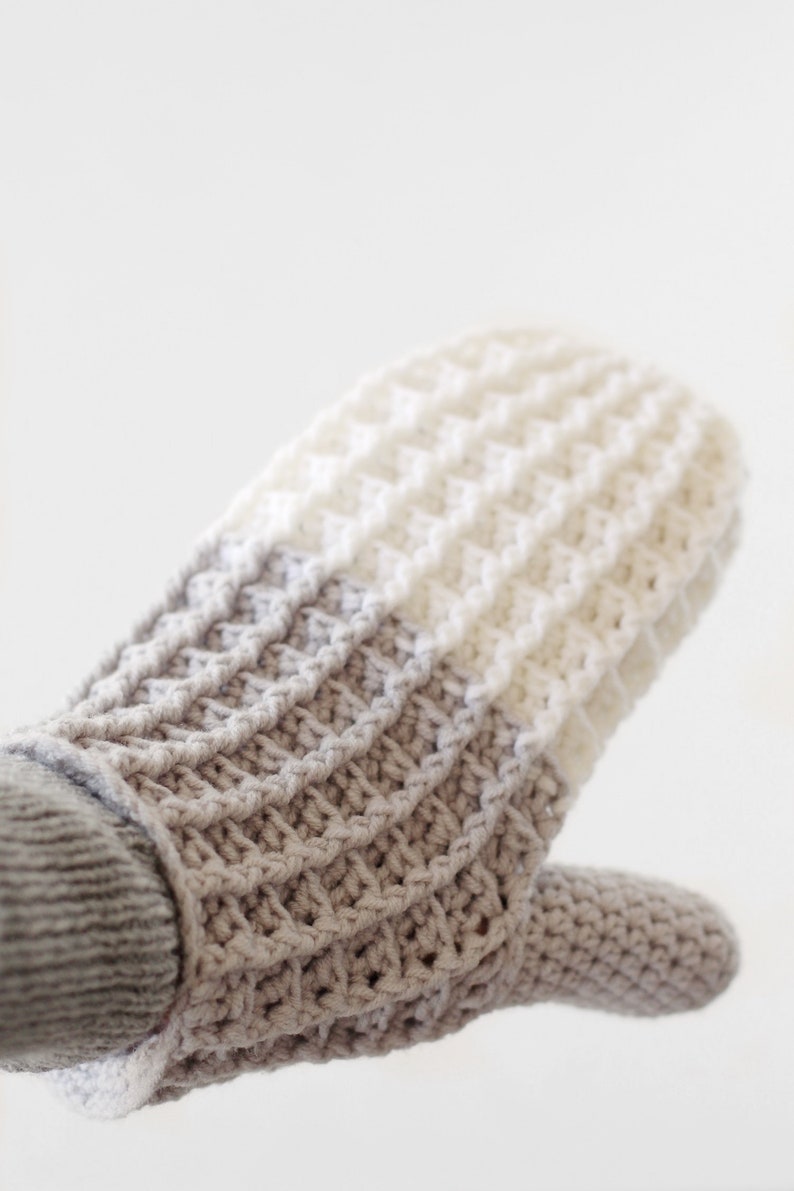 Crochet Pattern Watson Waffle Crochet Mittens by Lakeside | Etsy