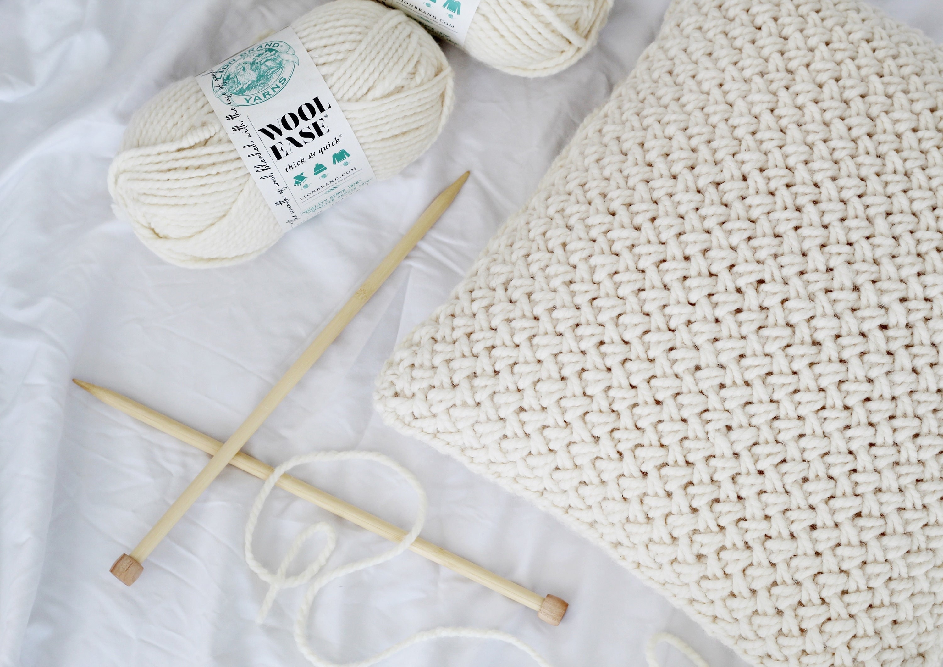 Knitting Pattern - Piper Wicker Stitch Pillow Cover - Etsy