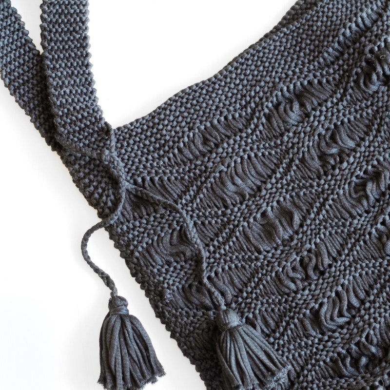 Boho Knitted Bag - Etsy