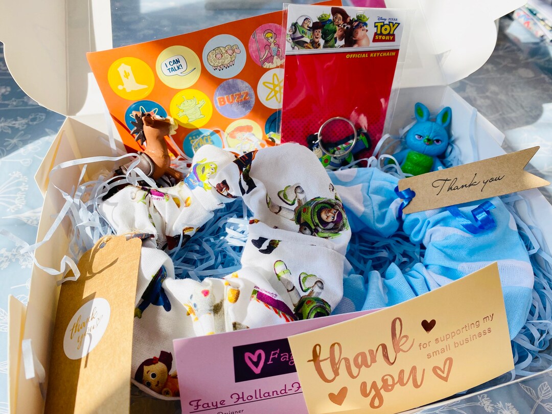 Toy Story Disney Scrunchies Inspired Gift Box , Woody , Buzz, Hair Gift ...