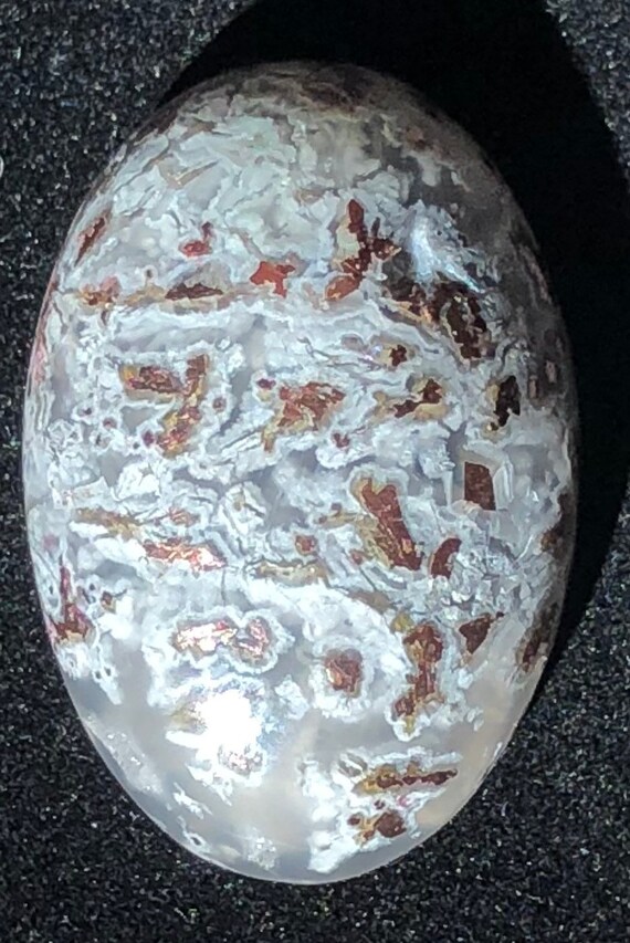 Rare Native Copper Dendrites in Chalcedony/cabochon Created by - Etsy