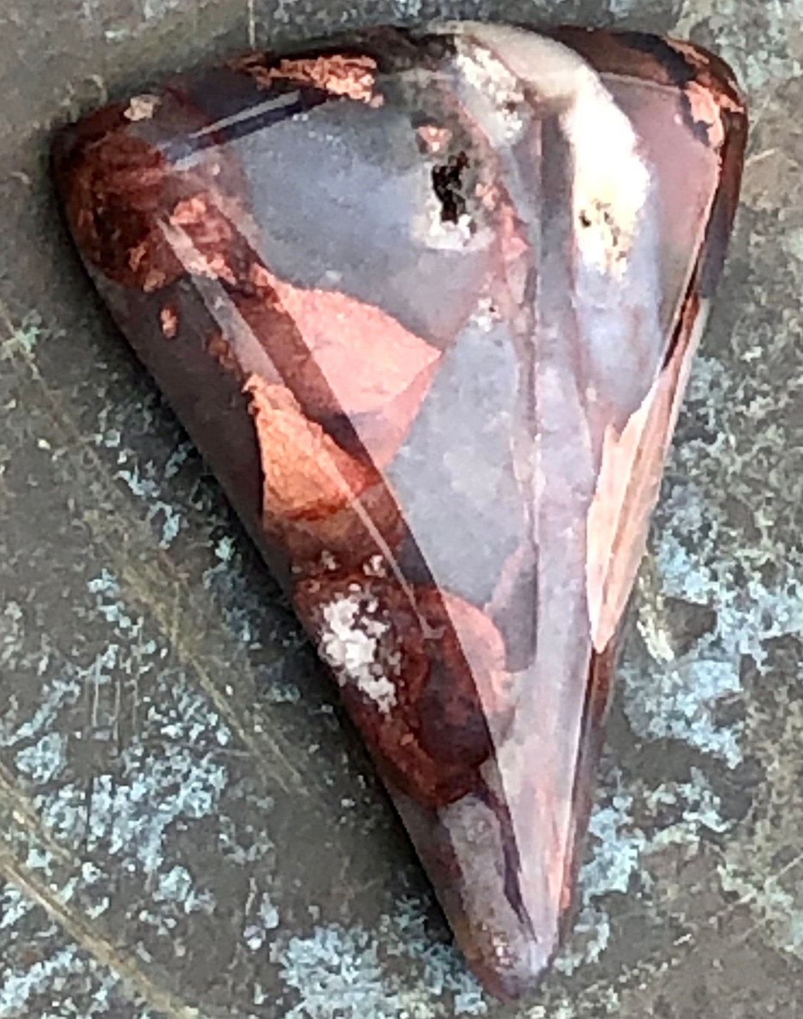 Native Copper Chalcedony Cabochon 18.34ct. - Etsy