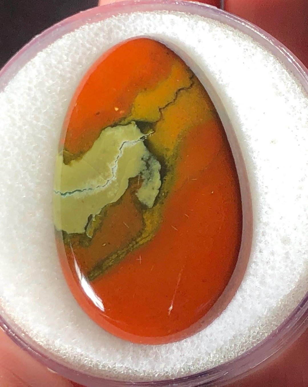 Montana Impactite Red & Yellow Jasper/cabochon Crafted by Blaze - Etsy
