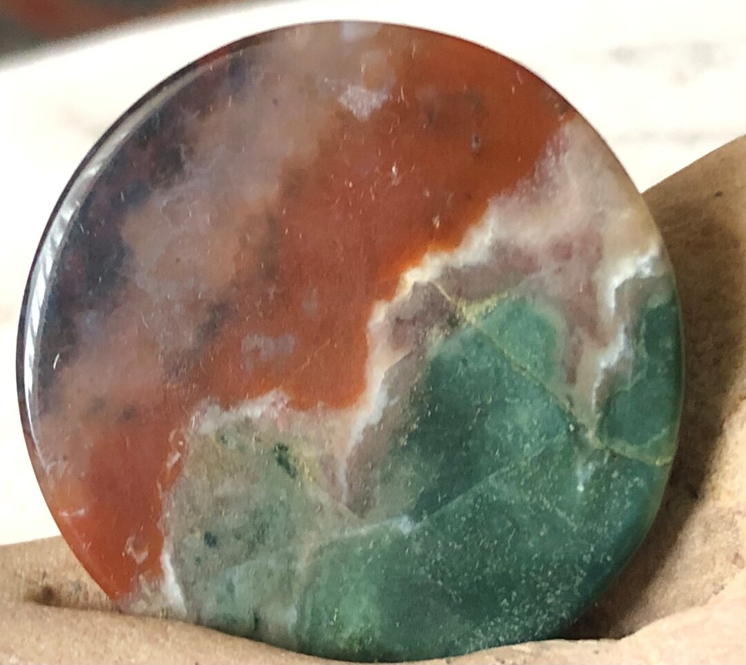 Utah Green & Orange Rare Agate Chalcedony/phone Pop Socket Cover ...