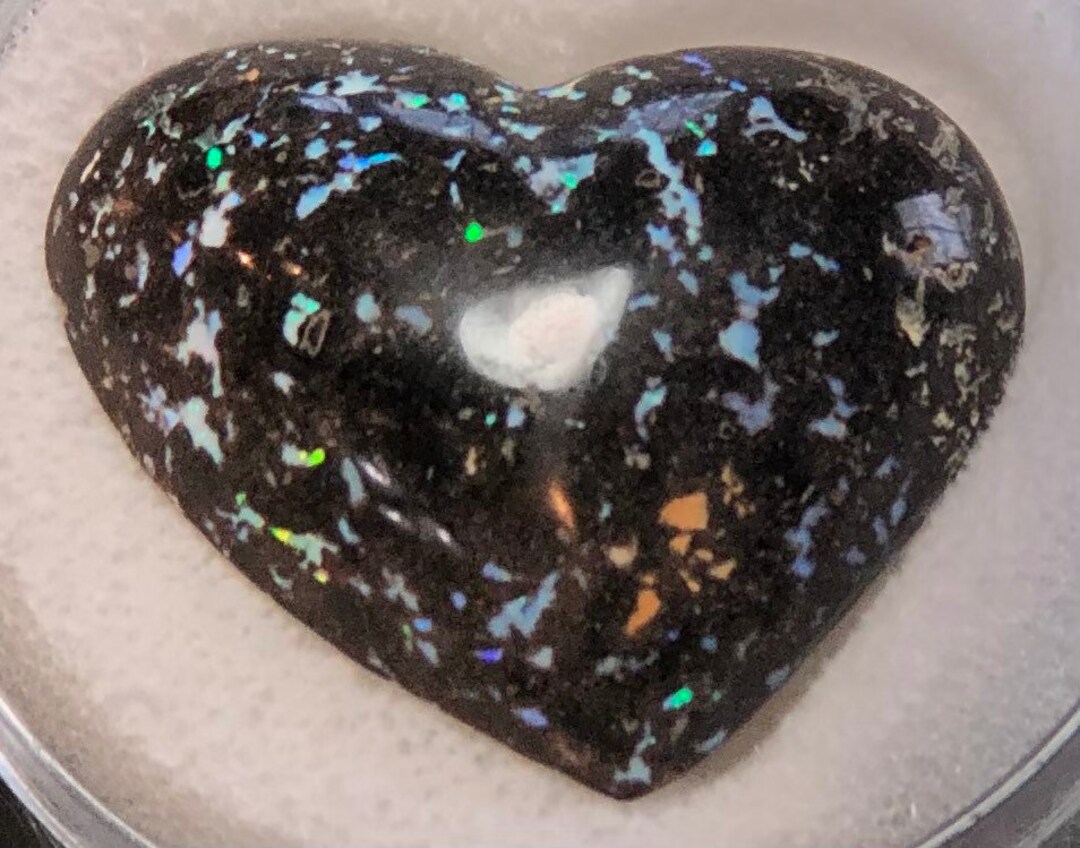 Leopard Opal Heart Cabochon - Etsy