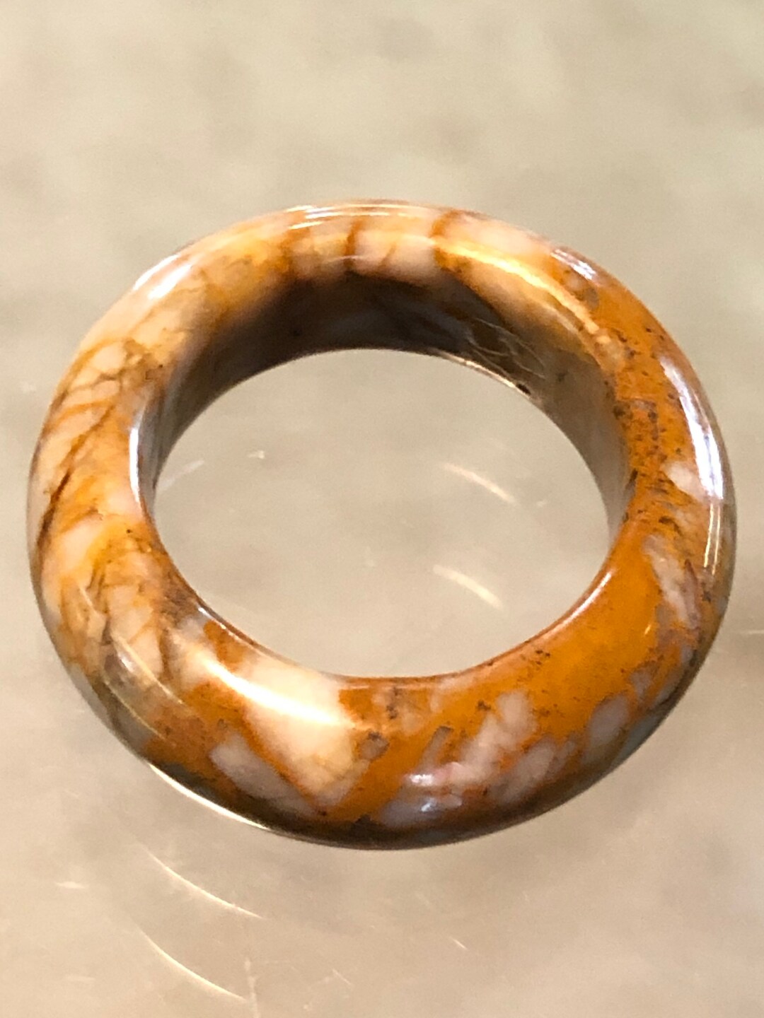 Montana Brecciated Jasper Band. Handmade by Blaze! Size 8.5 - Etsy