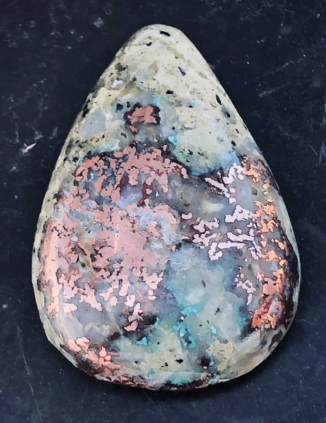 Rare Dendrite Native Copper in Moss Agate/cabochon Created by Blaze - Etsy