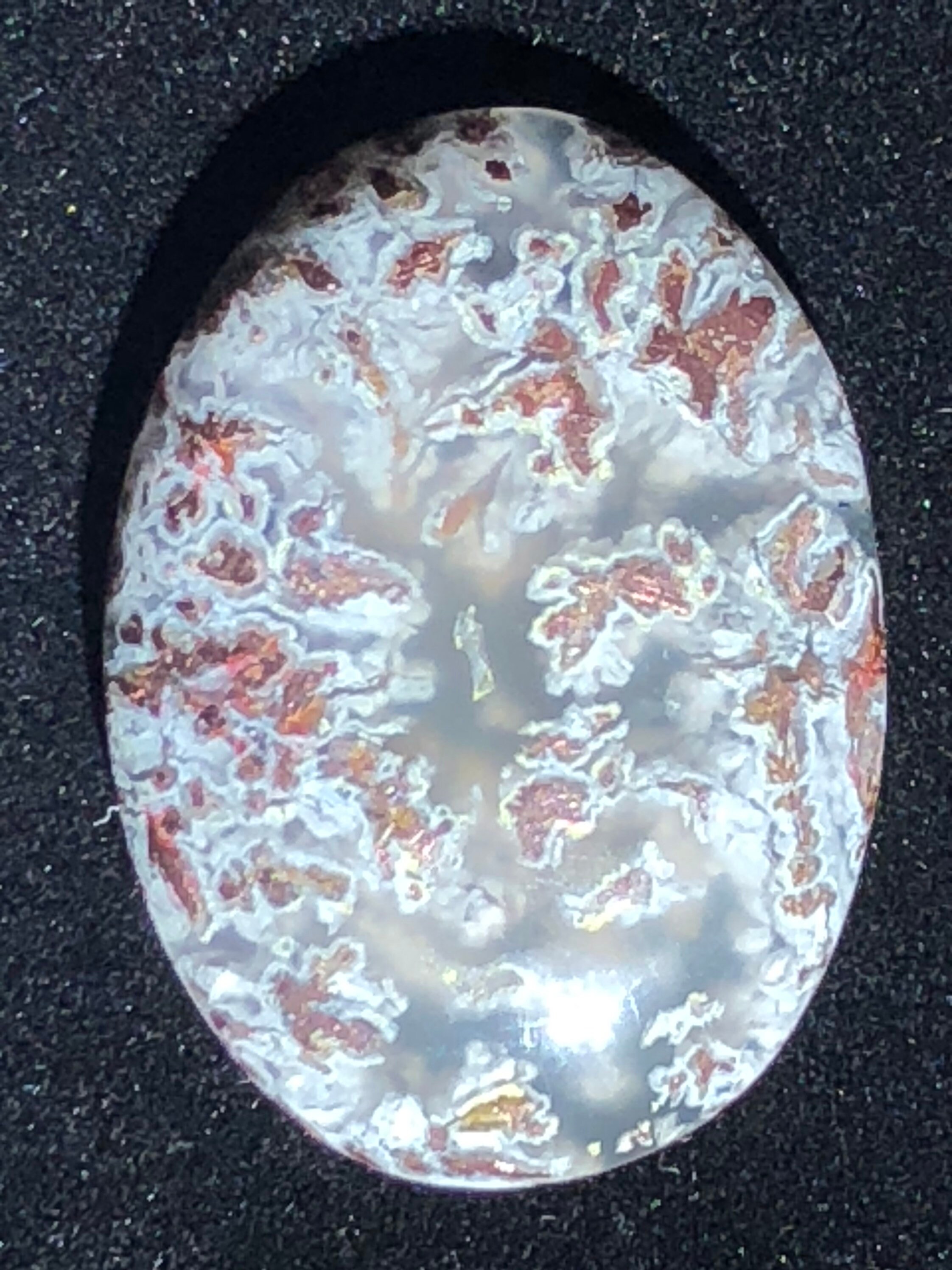 Rare Native Copper Plume Dendrites in Chalcedony/cabochon - Etsy