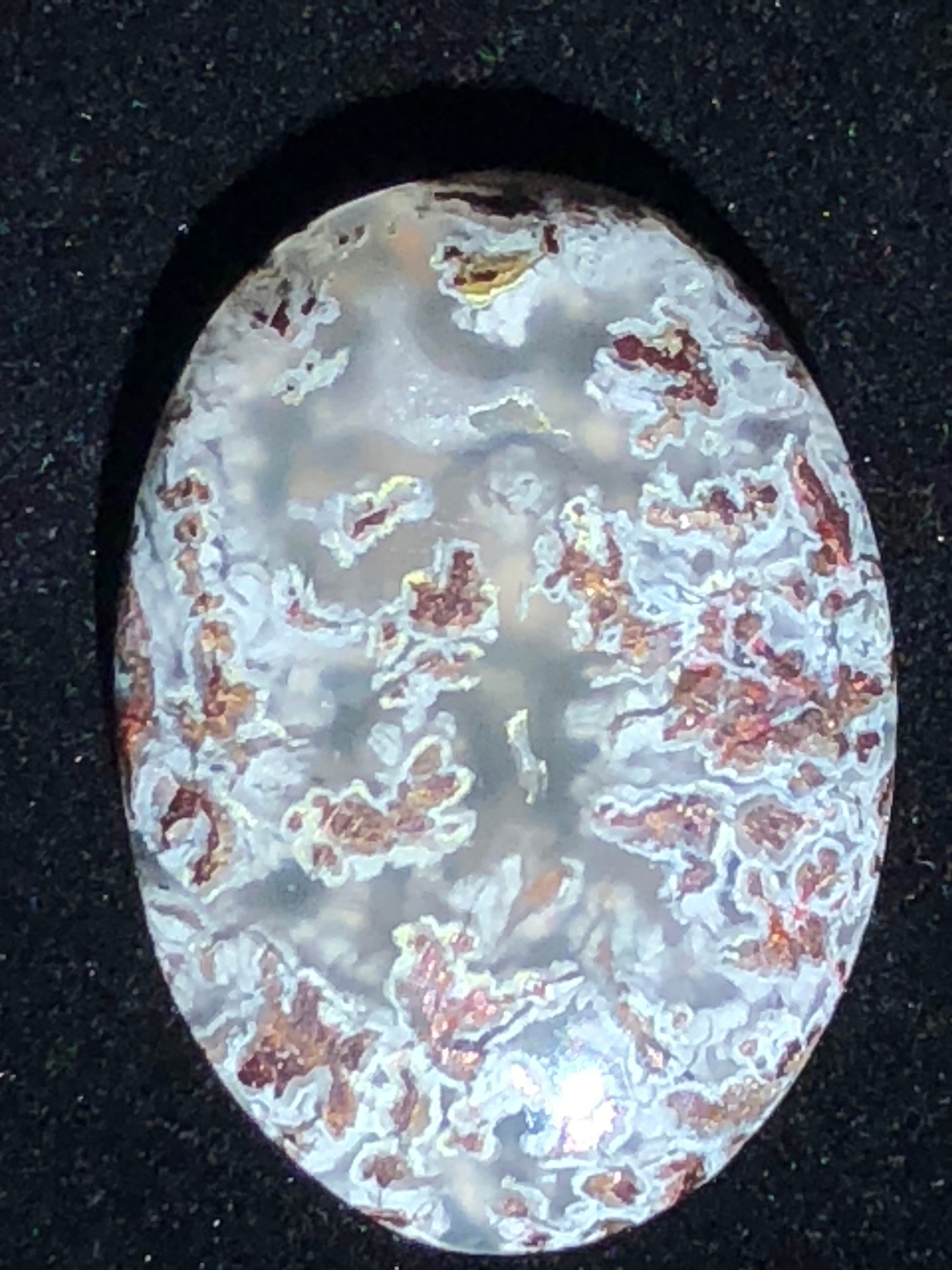 Rare Native Copper Plume Dendrites in Chalcedony/cabochon - Etsy