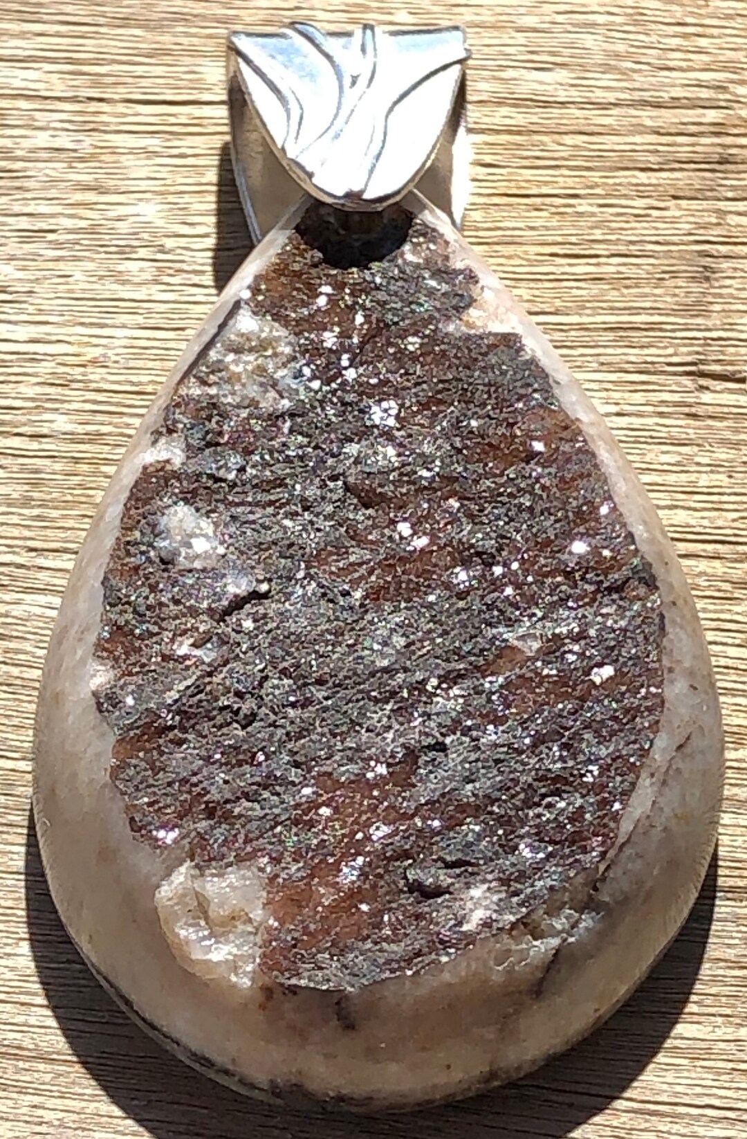 Montana Druzy Shocked Quartz/impact Material/eldorado Bar Mine Pendant ...