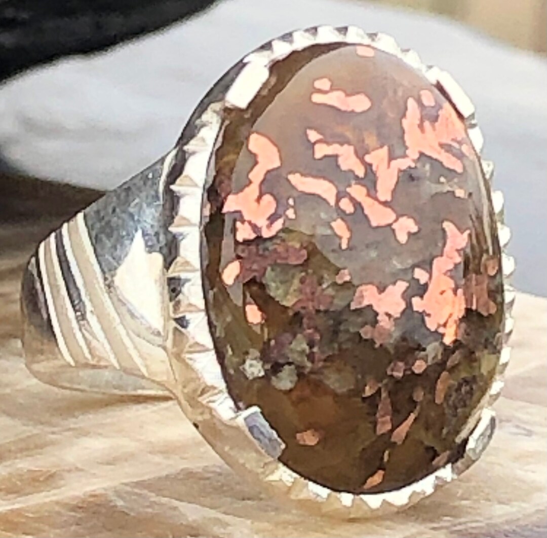 Native Copper Dendrite Set in Silver Ring Size 7.5 - Etsy