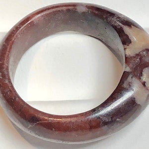 Montana Breccia Jasper Ring Band/impactite/size 8.75 - Etsy