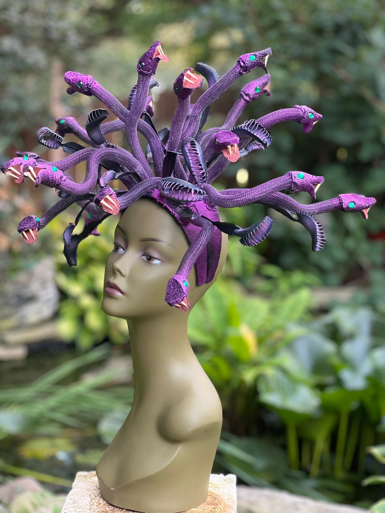 MADE TO ORDER 10 to 30 Days Medusa & Venus Flytrap Headpiece, Snake ...