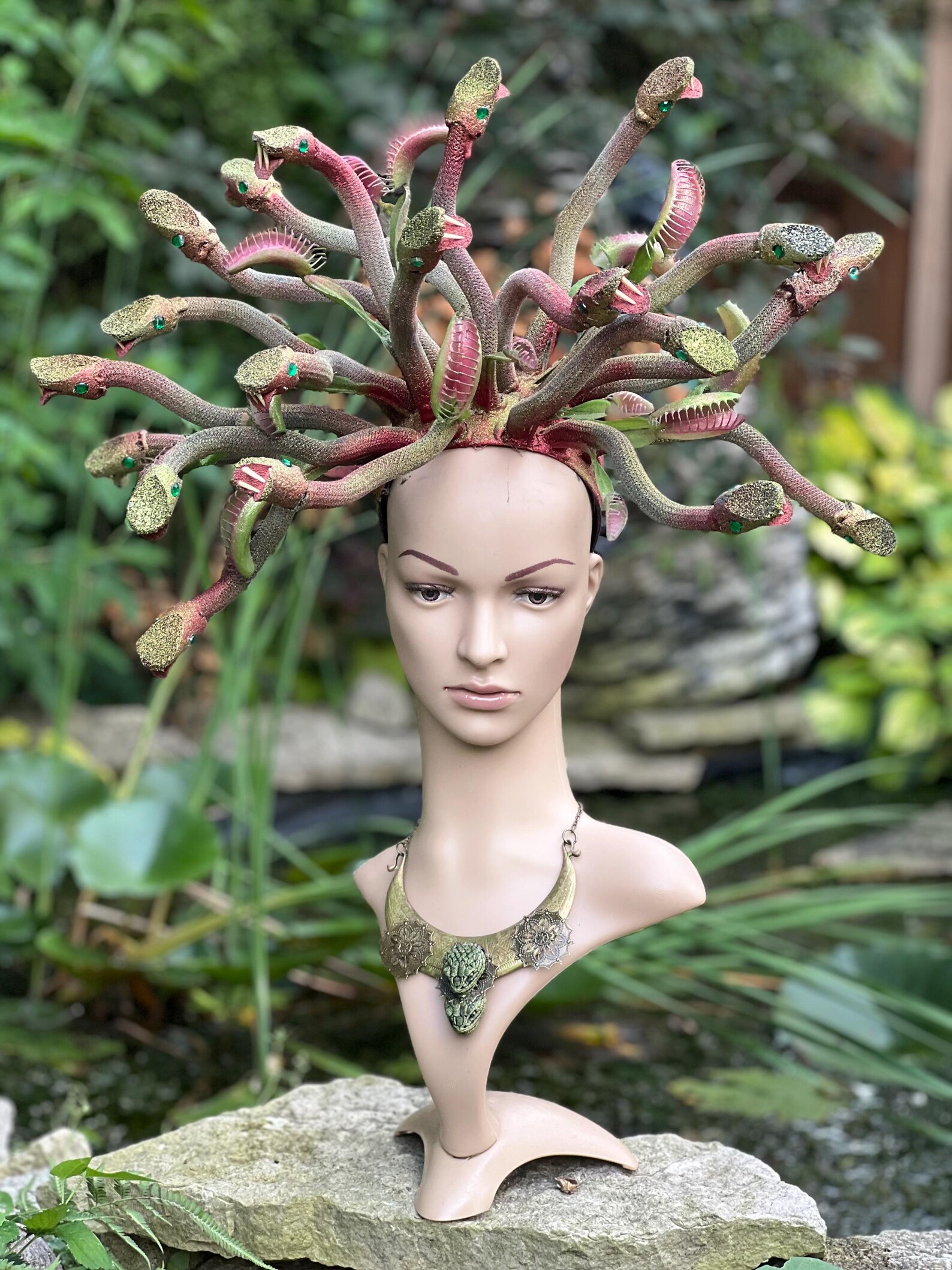 MADE TO ORDER 12 to 20 Days Medusa & Venus Flytrap Headpiece, Snake ...