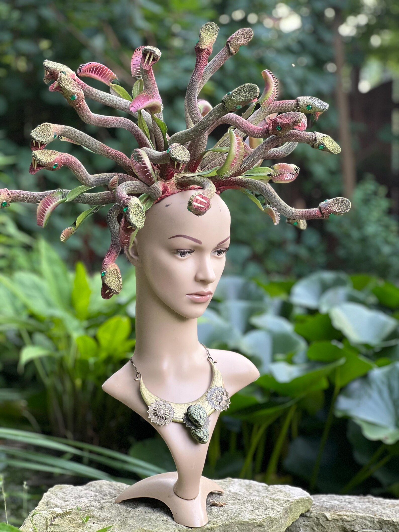 MADE TO ORDER 12 to 20 Days Medusa & Venus Flytrap Headpiece, Snake ...