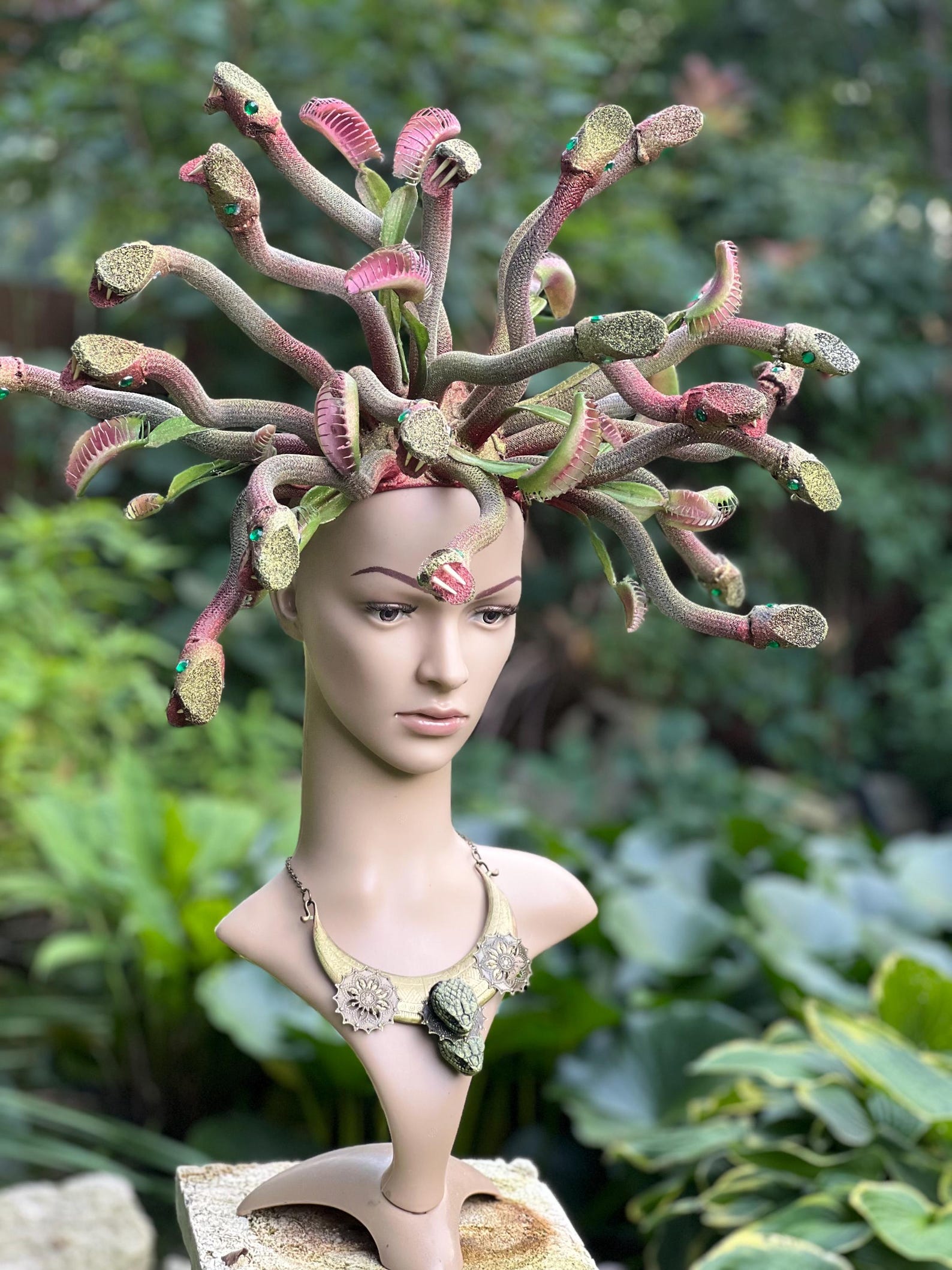 MADE TO ORDER 12 to 20 Days Medusa & Venus Flytrap Headpiece, Snake ...