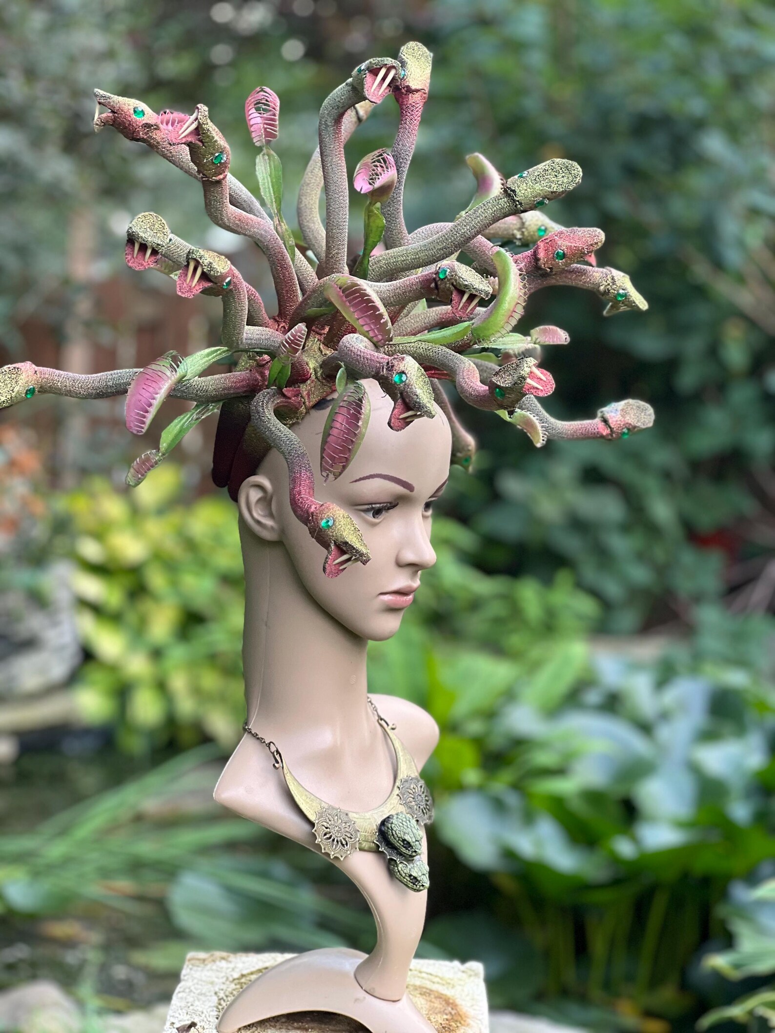 MADE TO ORDER 12 to 20 Days Medusa & Venus Flytrap Headpiece, Snake ...
