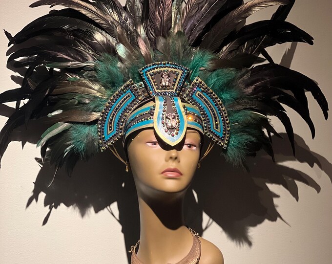 READY TO SHIP Aztec Inspired Headdress - Etsy
