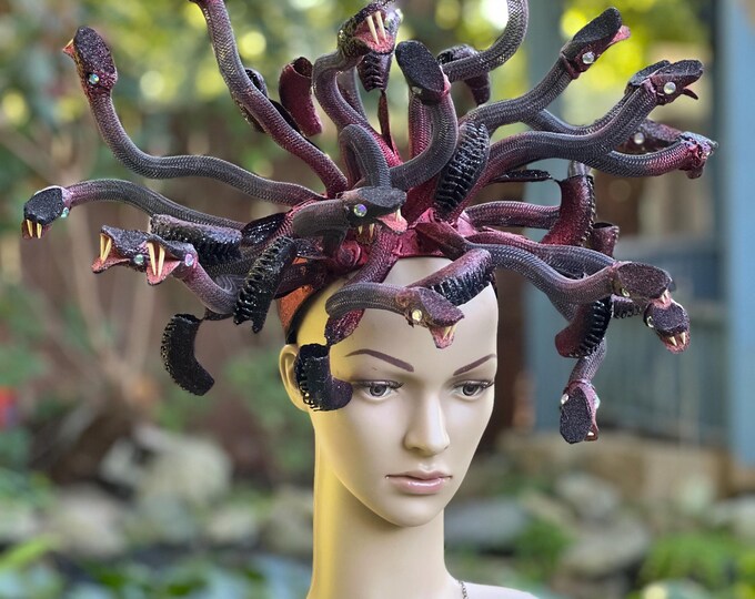 READY TO SHIP Medusa & Venus Flytrap Headpiece, Snake Headpiece, Medusa ...