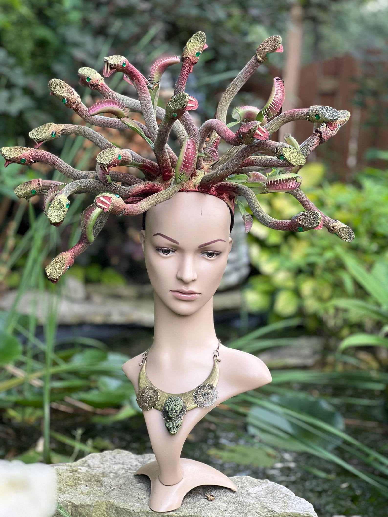 MADE TO ORDER 12 to 20 Days Medusa & Venus Flytrap Headpiece, Snake ...