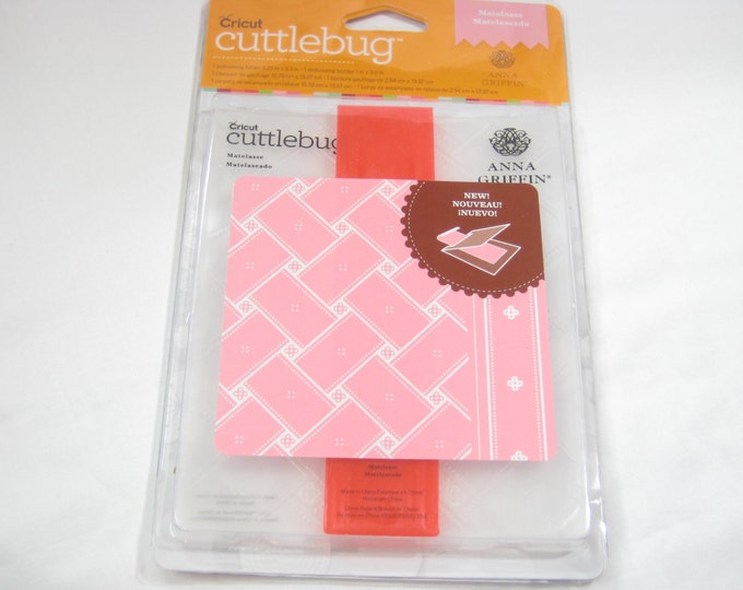 Cuttlebug Embossing Folders, Matelasse, Folder and Border, Anna Griffin ...