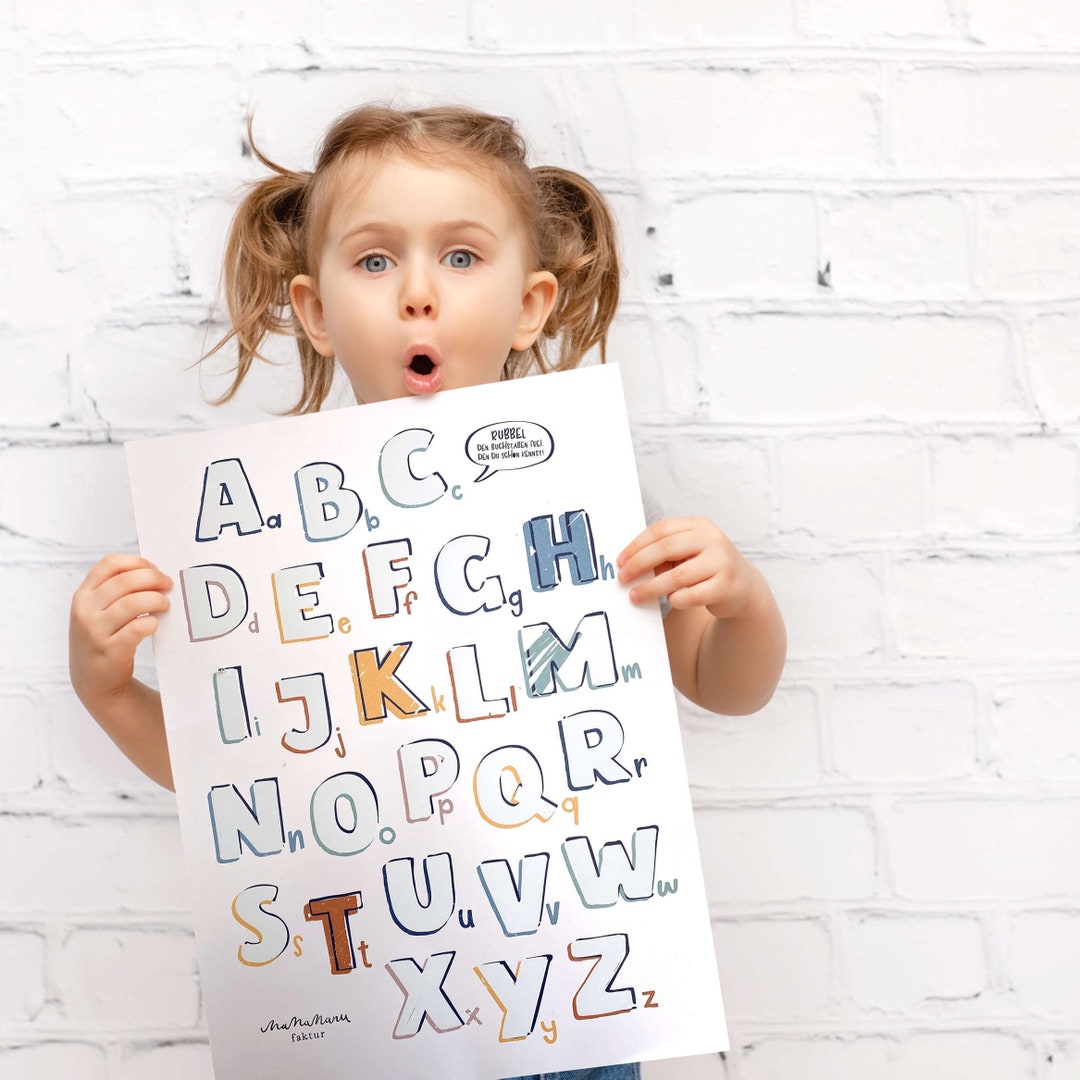 Scratch ABC Poster School Child Poster Gift for Starting School ...