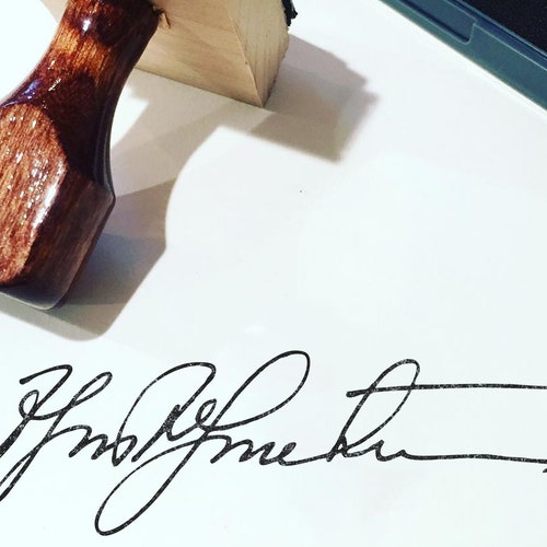 Custom Signature Stamp Self Inking Signature Stamp Stamp - Etsy
