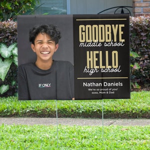 Middle School Graduation Yard Sign Graduation Party Decor - Etsy