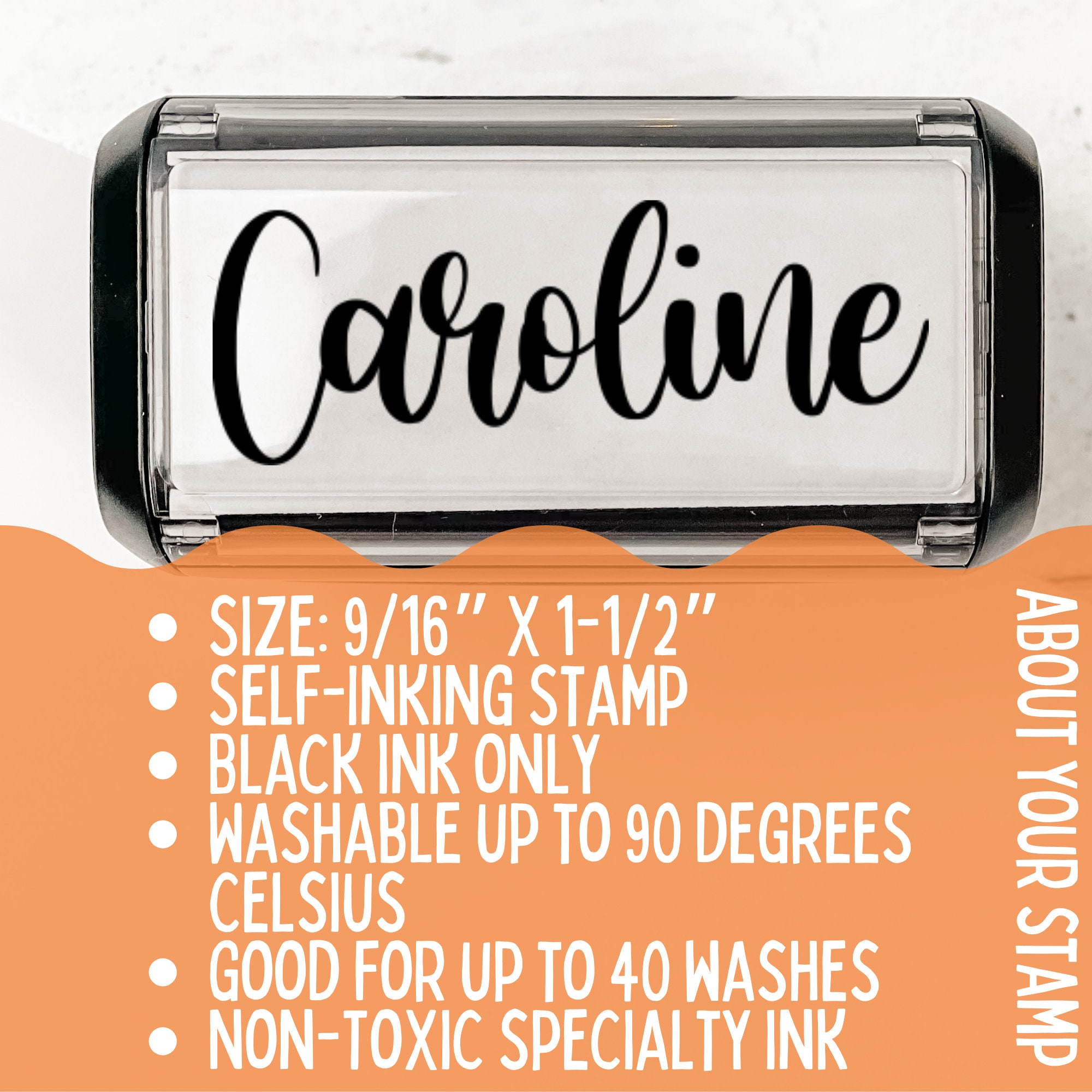 Custom Clothing Stamp Personalized Fabric Stamp Self - Etsy