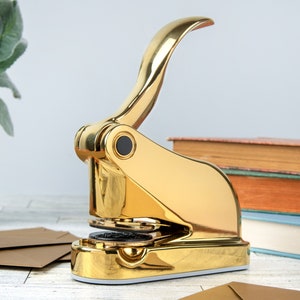 Custom Logo Desk Embosser, Silver or Gold Seals, Use Your Custom Logo ...
