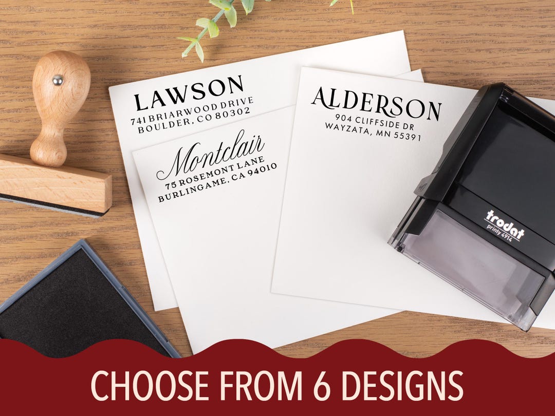 Custom Return Mailing Stamp, Personalized Return Address Stamp ...