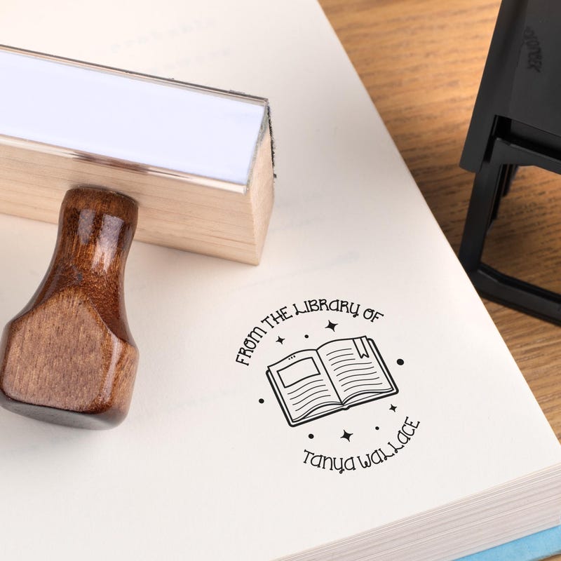 Custom Book Hand Stamp - Etsy