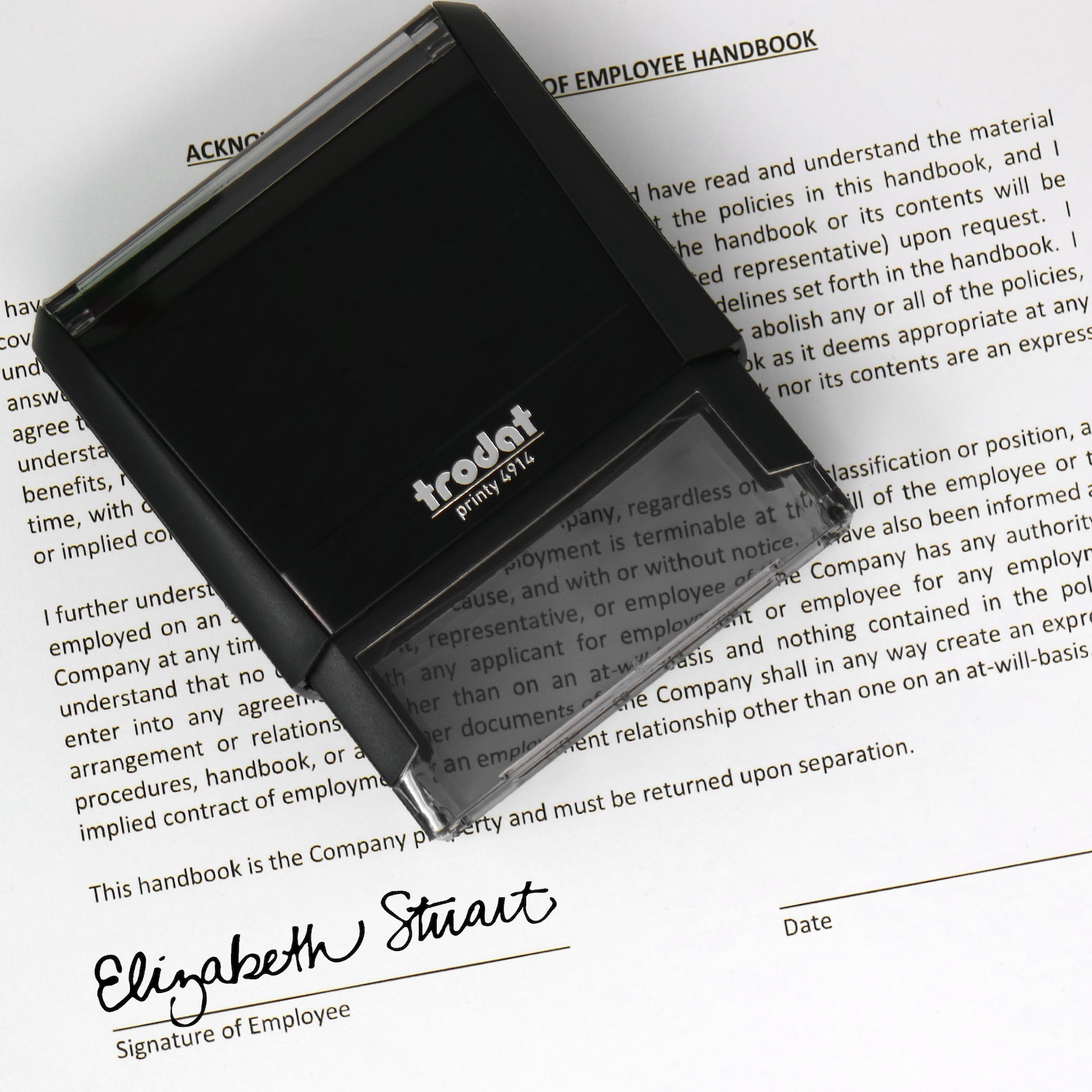 Custom Signature Stamp Self Inking Signature Stamp Stamp - Etsy