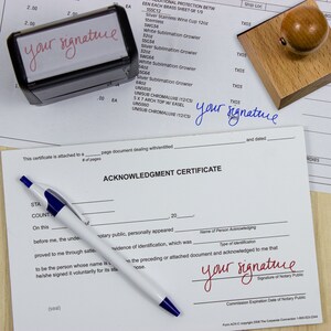 Personalized Signature Stamp Self Inking Signature Stamp - Etsy