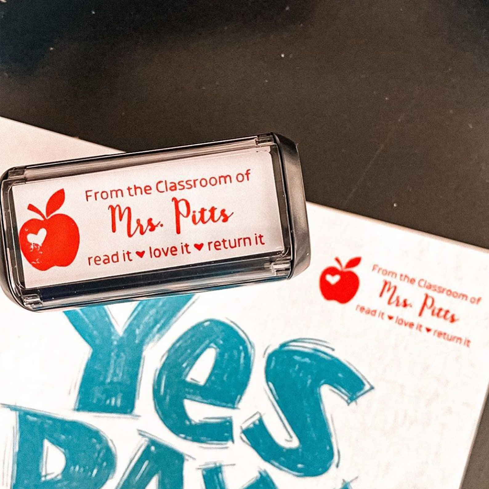 Personalized Classroom Teacher Stamp Self Inking Custom - Etsy