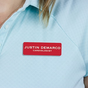 Custom Name Tag, Plastic Engraved Name Badge, Company Name Tags for ...