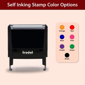 Personalized Signature Stamp Self Inking Signature Stamp - Etsy