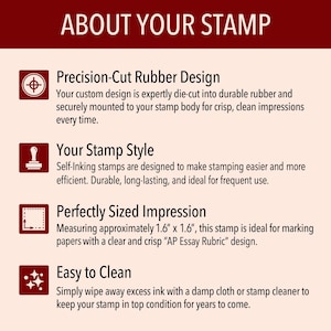 AP Essay Rubric Stamp | Self Inking Teacher Grading Stamp | AP Exam ...