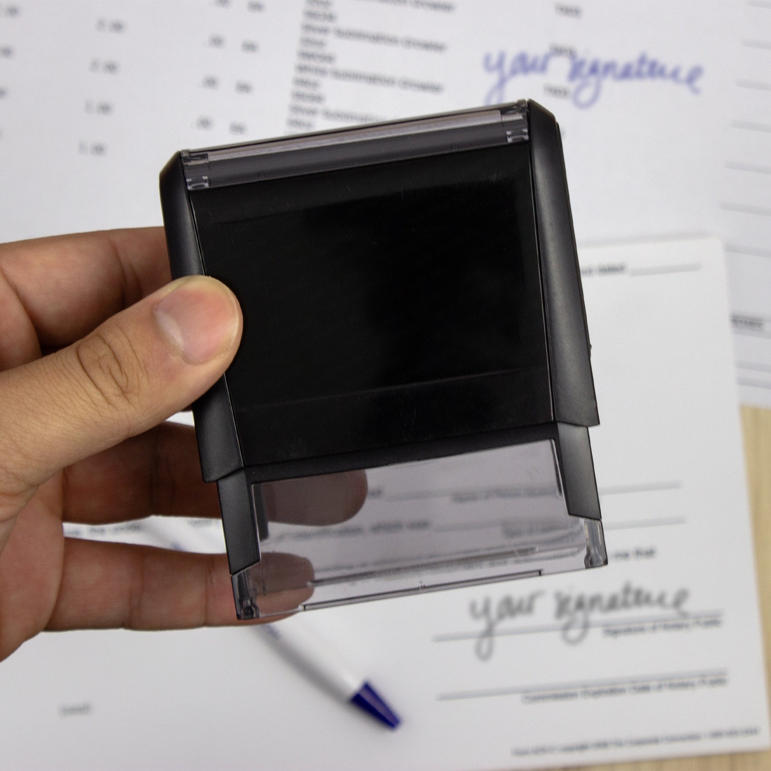 Personalized Signature Stamp Self Inking Signature Stamp - Etsy