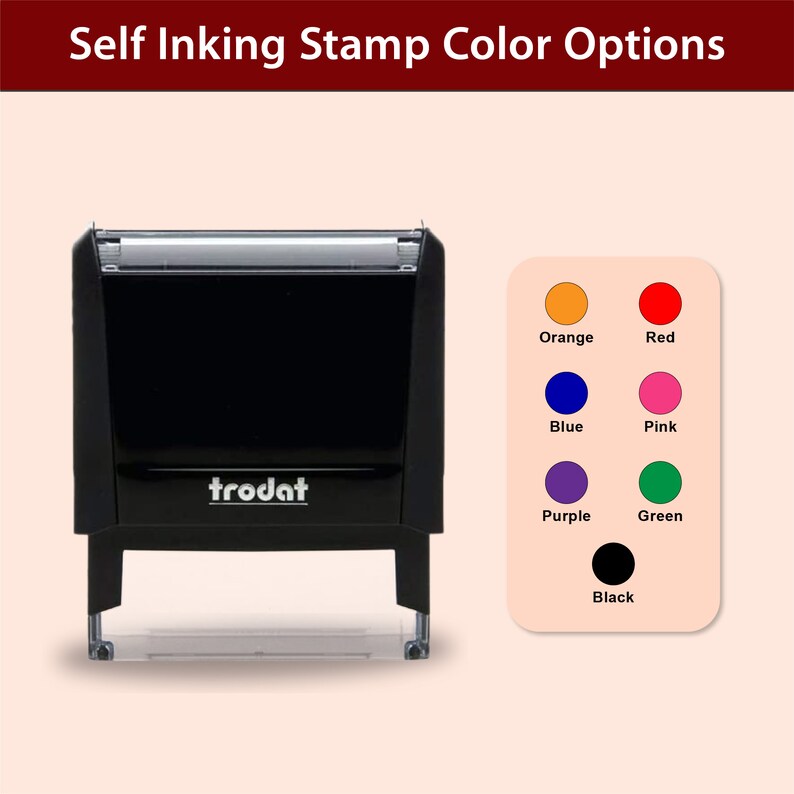 Custom Return Address Stamp Self-inking Return Address Stamp - Etsy